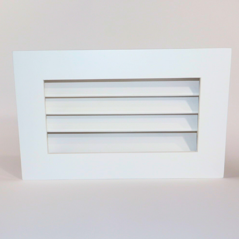 NEW-Luxury White Primed Wood Out-take Registers (SET OF 2)