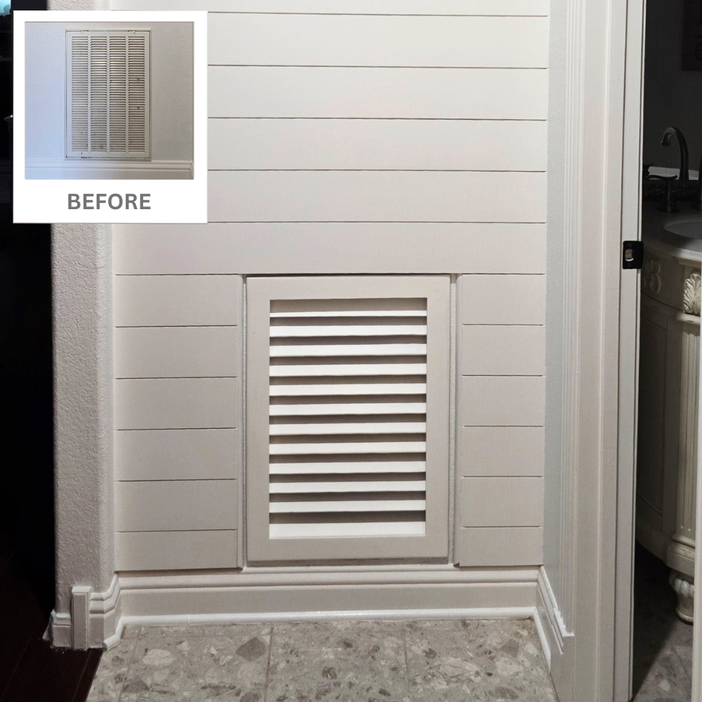 Decorative Wood Paint-Ready A/C Return Vent Covers - Worth Home Products