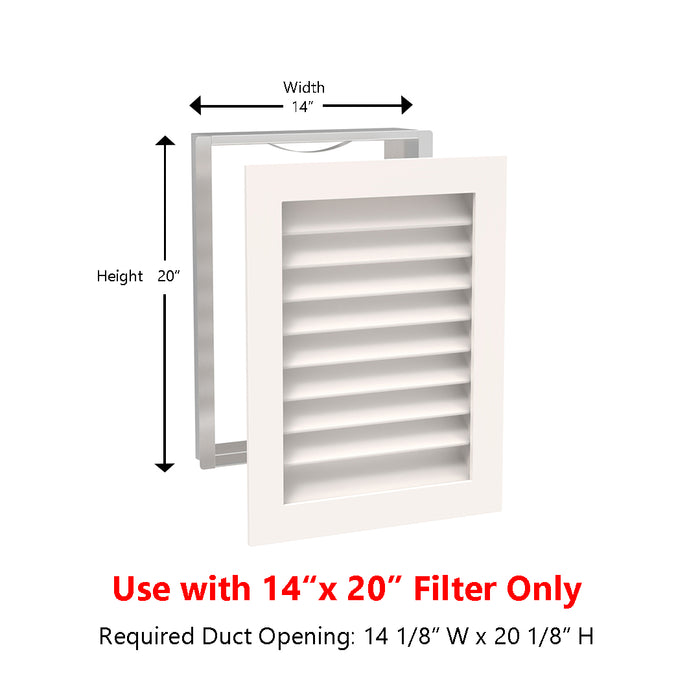 Luxury Wood Paint-Ready A/C Return Vent Covers - Worth Home Products