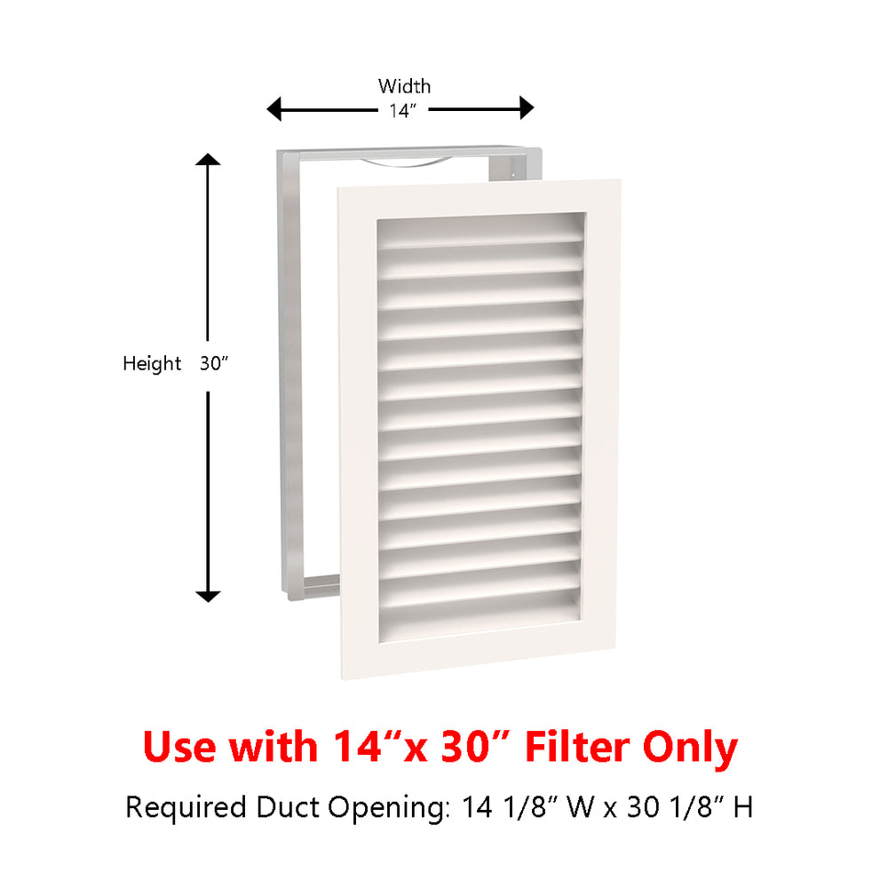 Luxury Wood Paint-Ready A/C Return Vent Covers - Worth Home Products