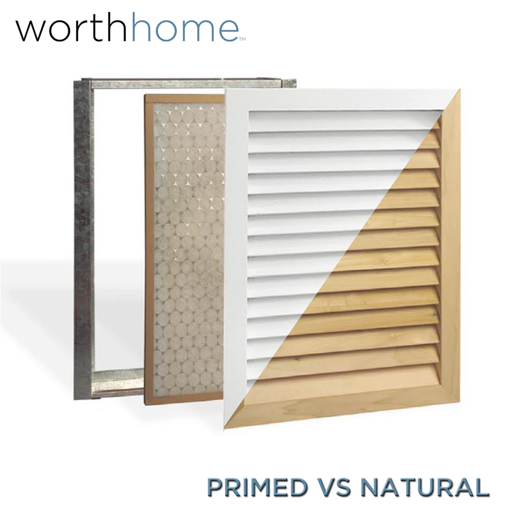 Decorative Wood Paint-Ready A/C Return Vent Covers - Worth Home Products